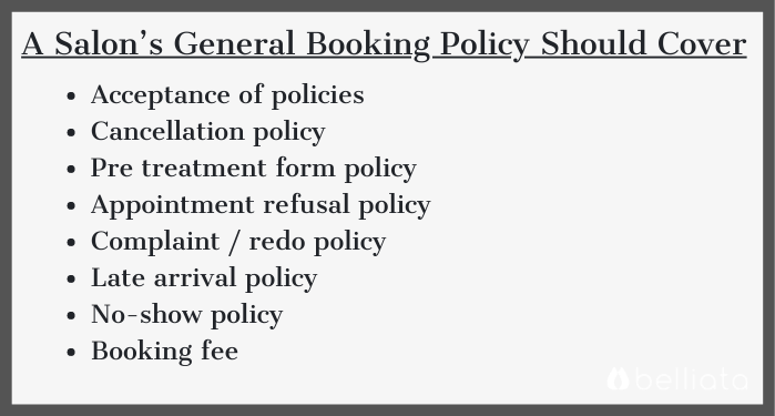 12 Effective Salon Cancellation Policy Templates And Examples Zolmi